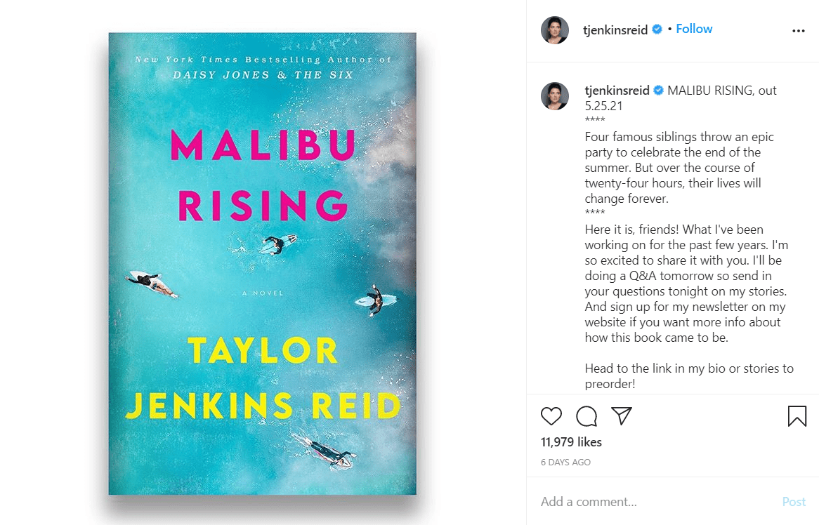 Malibu Rising by Taylor Jenkins Reid | The Bibliofile